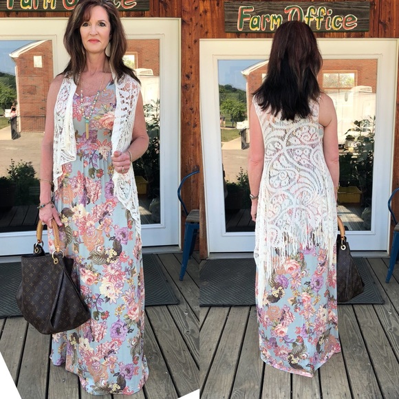 Dresses | New Emma Spring Garden Floral Side Pocket Maxi | Poshmark